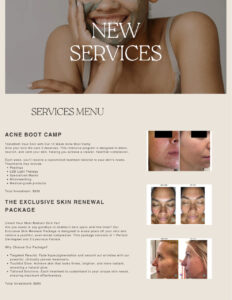 New Services Allure Day Spa